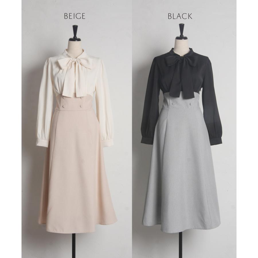 ボウタイリボン付きバックレースアップチェックドッキングワンピース【saphira サフィラ】 : 186-192911 : tocco closet - 通販 - Yahoo!ショッピング