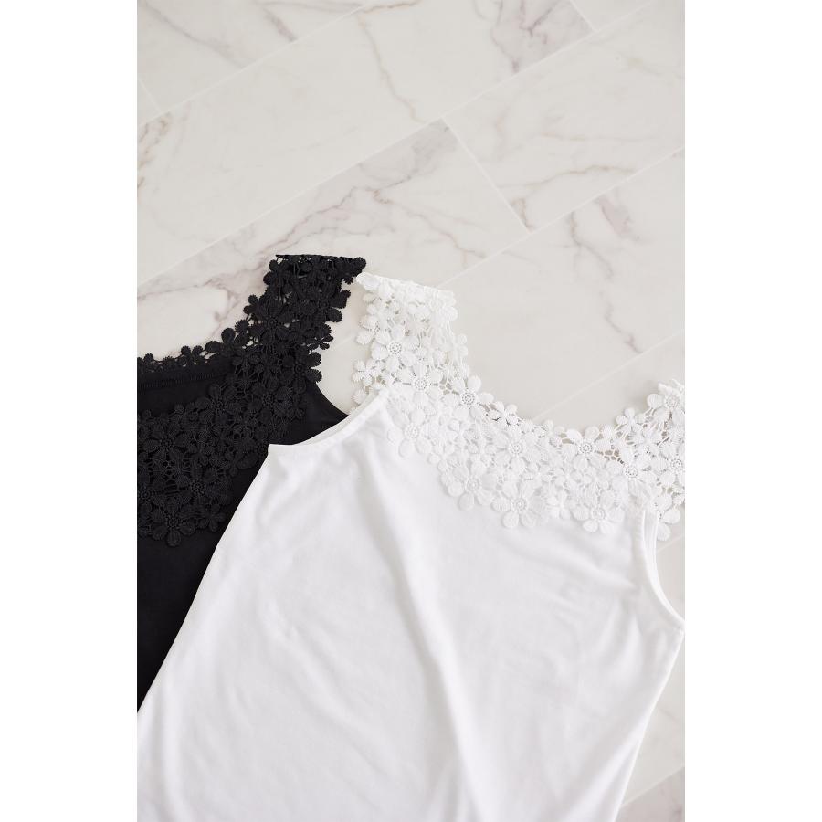 tocco closet 接触冷感♪前後2WAYフラワーレースインナートップス【sylous シロウス】 : tocco closet ...
