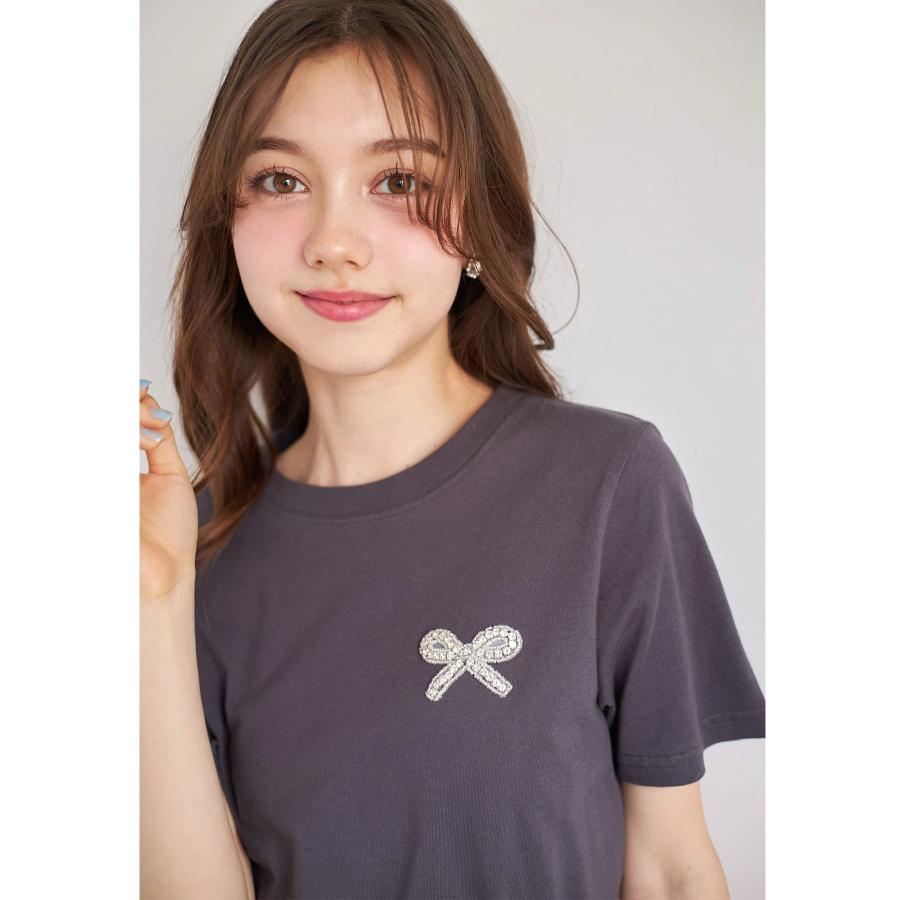 tocco closet リボンビジュー付きTシャツ【malisa マリーザ】 : tocco closet - 通販 - Yahoo!ショッピング