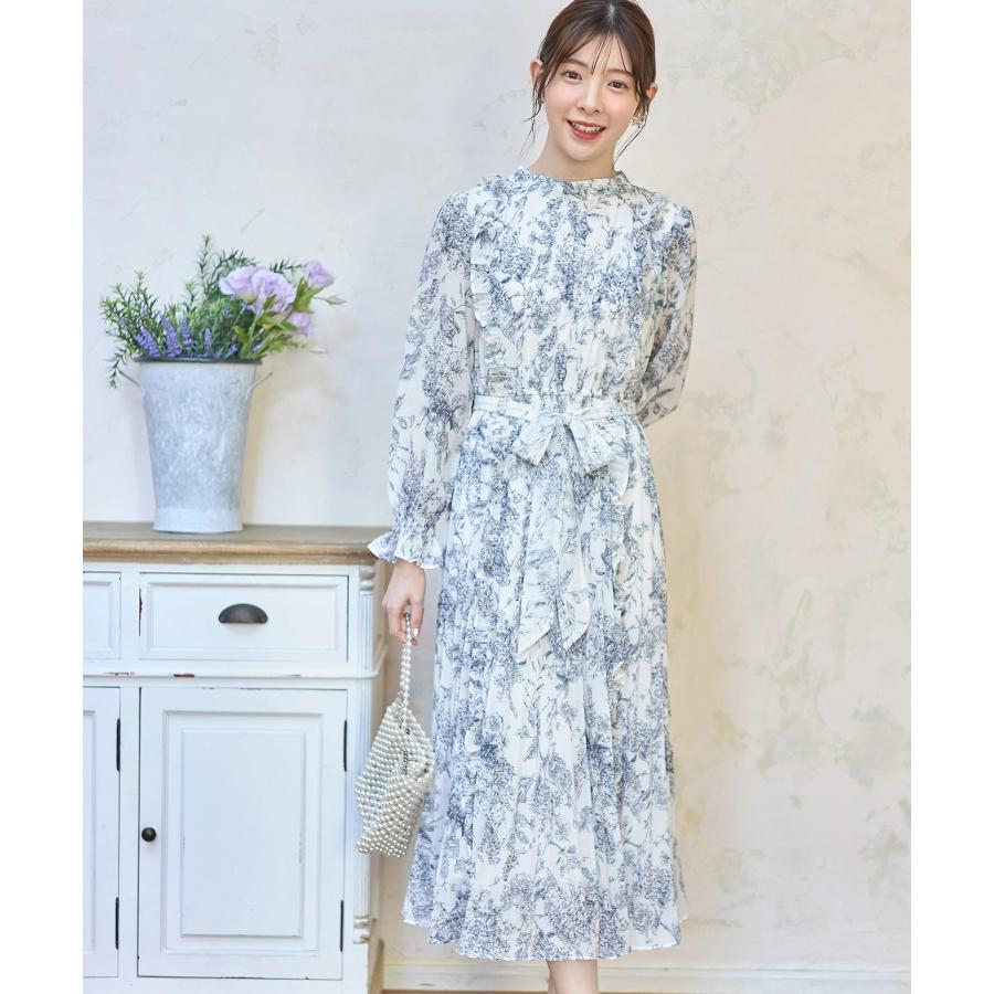 tocco closet りぼん付きサイドフリル装飾クラシカルアート tocco closet りぼん付きサイドフリル装飾クラシカルアート