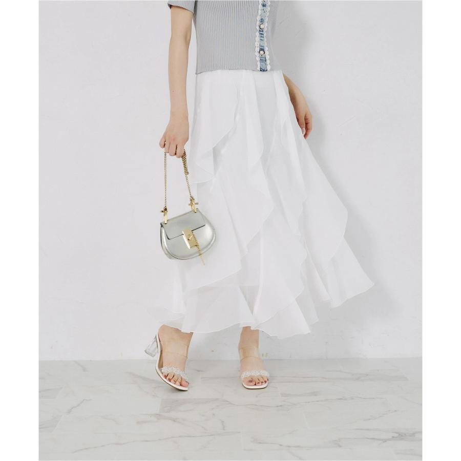 tocco closet（トッコ クローゼット） ラッフルフリル切り替えひらりんシアースカート : tocco closet - 通販 ...
