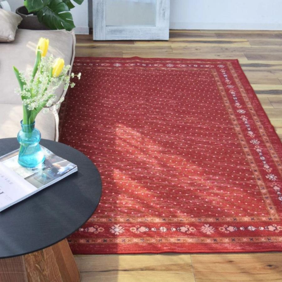 TOCO LIFE スクエア 100×140cm ラグ マット カーペット おしゃれ 洗える ヴィンテージ風 夏冬兼用 滑り止め : TOCO LIFE - 通販 - Yahoo!ショッピング