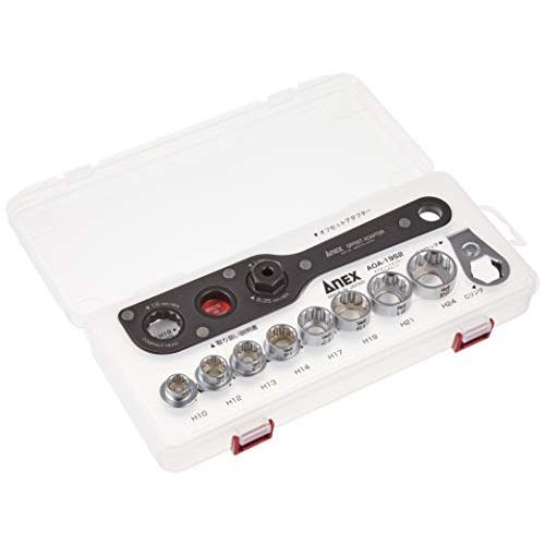 ブランド登録なし アネックス(ANEX) オフセットアダプター19 対辺19mm ケース付 マルチセット AOA-19S2 【狭いところのネジやナット回しに】狭所作業 : tocos shop ...