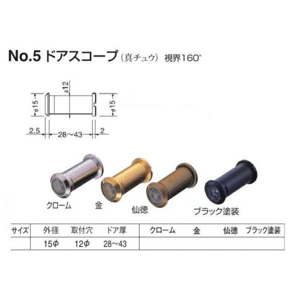 シロクマ 白熊印・No.5 ドアスコープ 仕上:仙徳 : Toda-Kanamono - 通販 - Yahoo!ショッピング