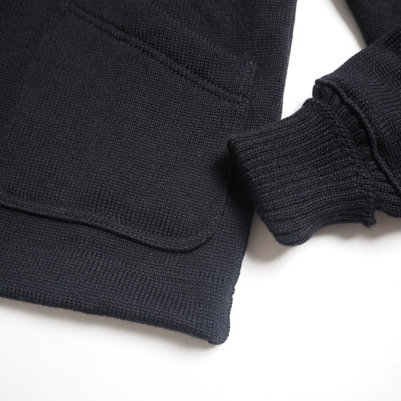 Dehen ディーエン デーヘン ヘヴィニットショールカラーカーディガン SHAWL SWEATER COAT 2.0 / BLACK : TODAY IS THE DAY Yahoo!店 ...