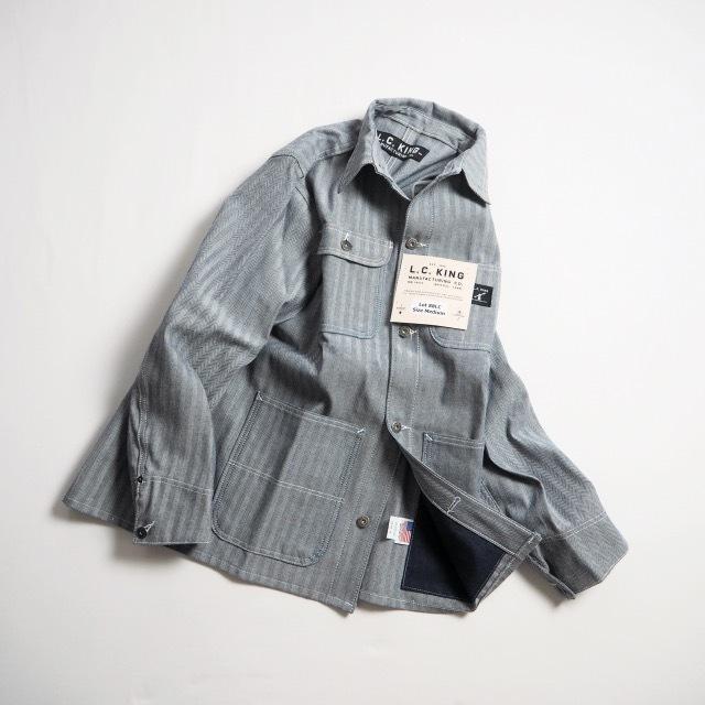 L.C. KING (POINTER BRAND) L.C. キング（ポインターブランド） カバーオール FISHER STRIPE CHORE COAT :lcking-88lc:TODAY ...