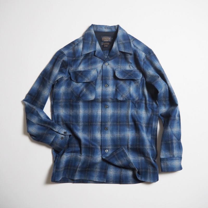 PENDLETON（ペンドルトン） ウォッシャブルウールオープンカラーシャツ ORIGINAL BOARD SHIRT (CLASSIC FIT) / NAVY OMBRE : TODAY ...