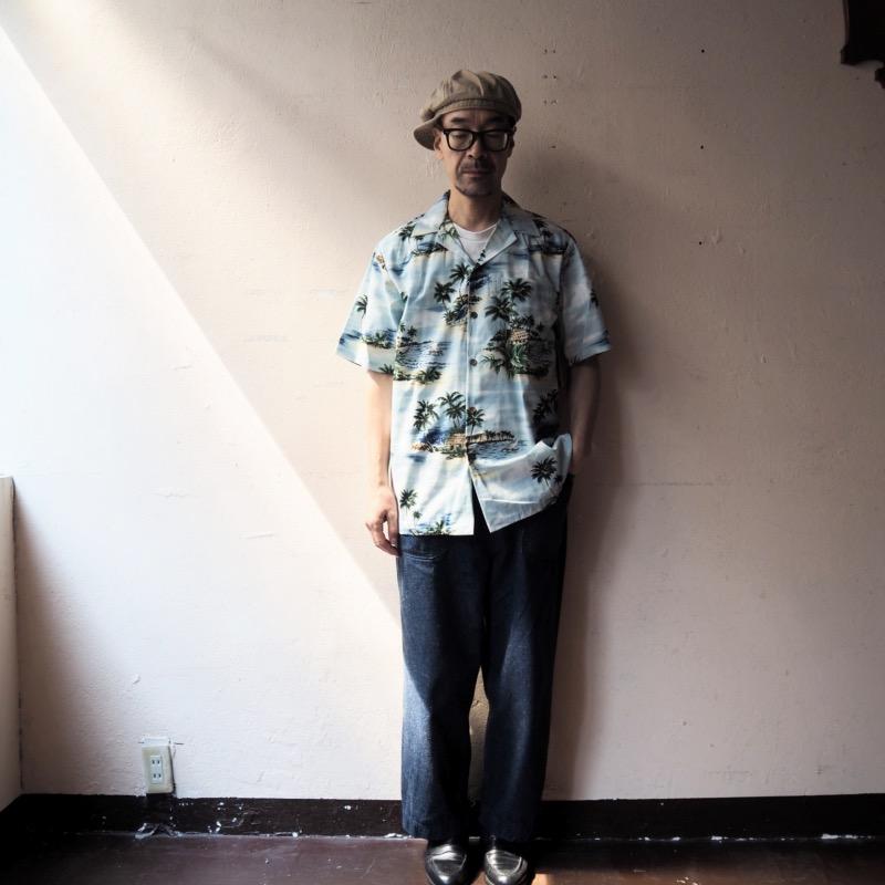 ROBERT J. CLANCEY RJC（ROBERT CLANCEY） ロバート・J・クランシー（ロバートジェイクレンシー）コットンアロハシャツ ハワイアンシャツ 102C-19T ...