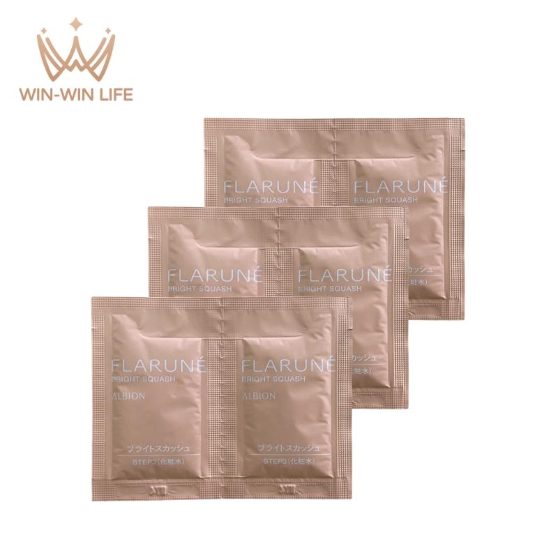 ALBION アルビオン フラルネ ブライトスカッシュ 美白化粧水 医薬部外品 3ml*6枚 合計18ml 清涼感 透明感のある印象へ スキンケア サシェサンプル albion : WIN ...