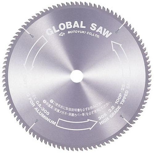 モトユキ グローバルソー アルミ・非鉄金属用チップソー 255mm×100P GA-255-100 : プロツールショップとぎやヤフー店 - 通販 - Yahoo!ショッピング