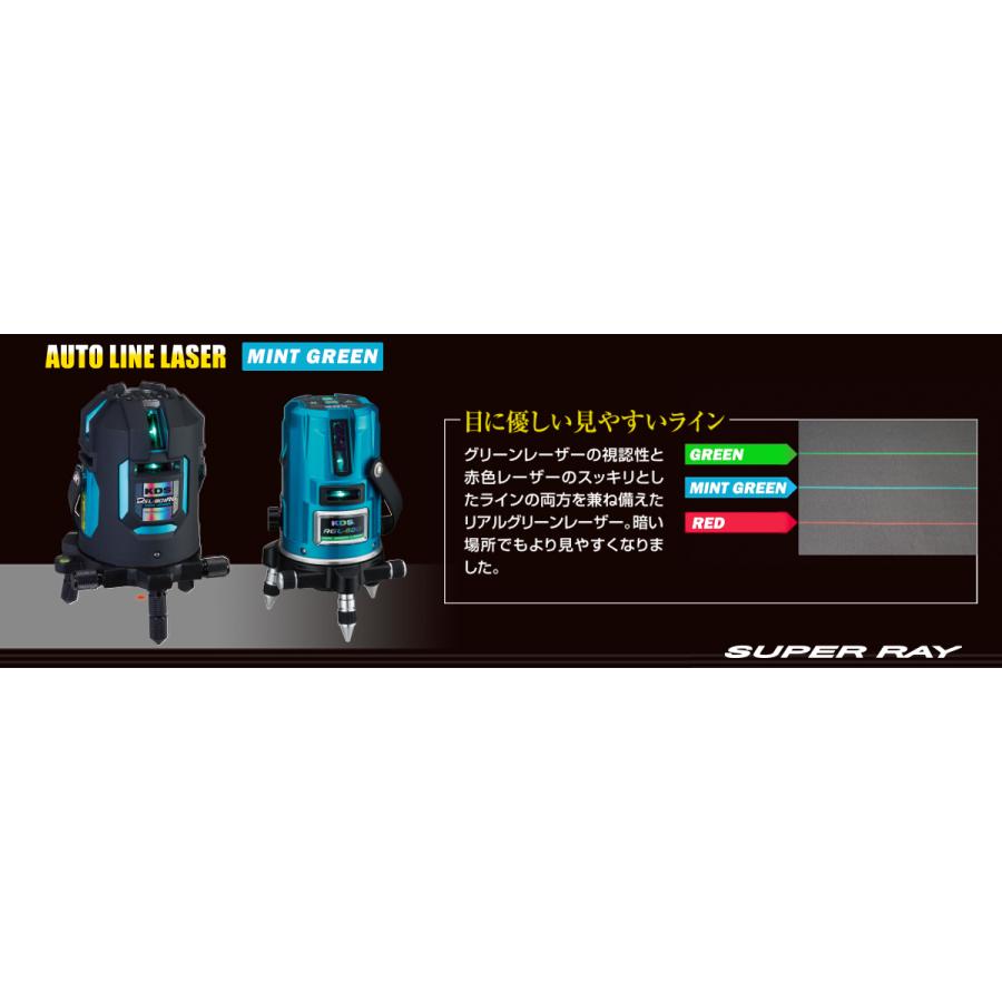 ムラテックKDS KDS ミントグリーンレーザー RGL-501 本体のみ (3方向たち・水平ライン・地墨点・鉛直) : プロツールショップとぎやヤフー店 - 通販 - Yahoo!ショッピング