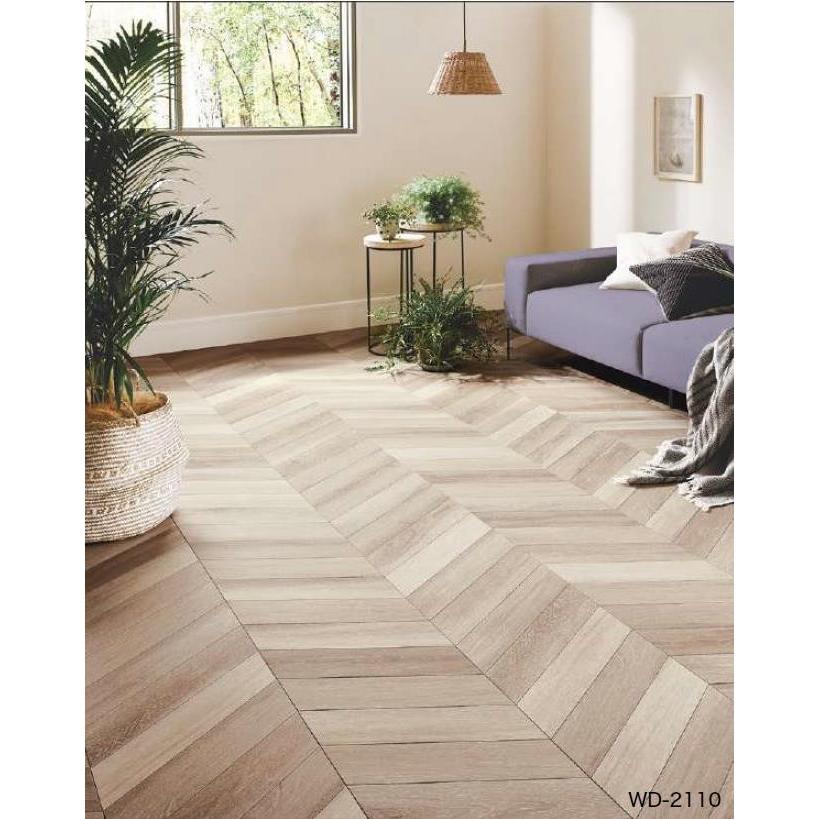 サンゲツ（SANGETSU） 【ケース売】ウッド床材 木目 シェブロンウッド 108×494.1×2.5mm WD2110 WD2111 フロアタイル ウッド WOOD 「SANGETSU ...