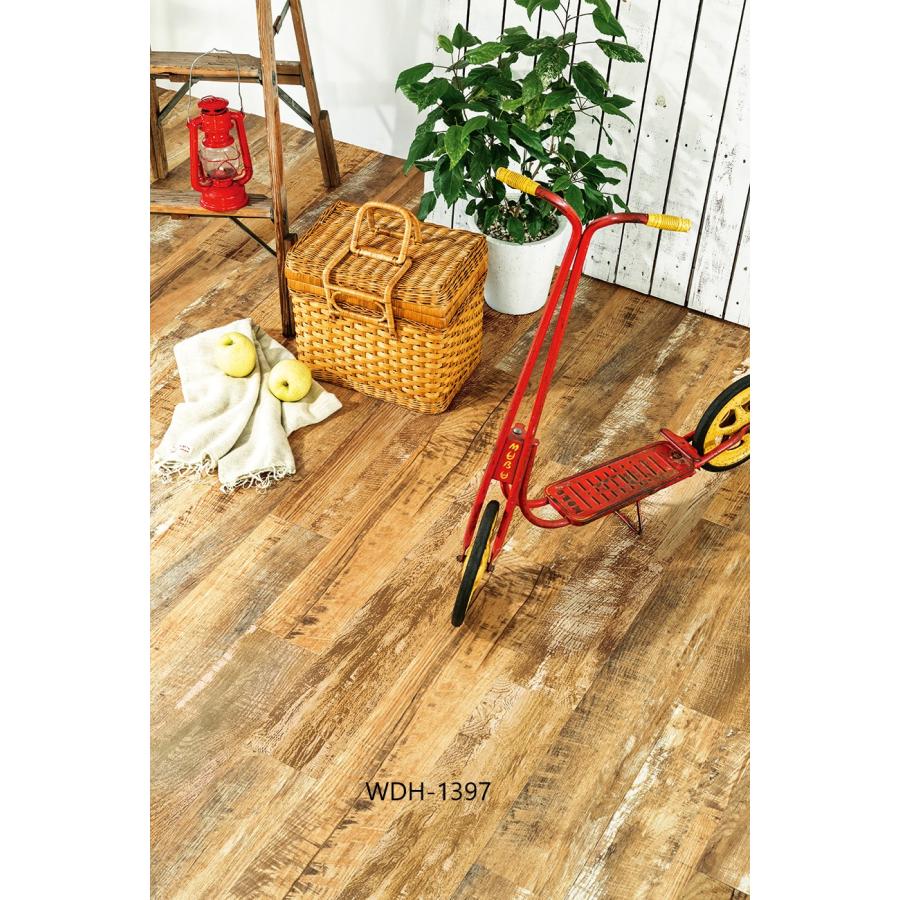 Tajima（タジマ） 【ケース売】ウッドライン Hサイズ タジマフロアタイル 150mm×914.4mm×厚さ3.0mm WDH1397 TAJIMA Ptiles NOWAX 重歩行 土足 ...