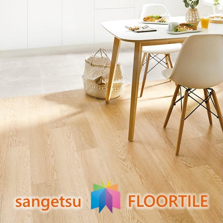 サンゲツ 【ケース売】ウッド床材 木目 スピンオーク 152.4×914.4×2.5mm WD2033W WD2034W WD2035W WOOD 「SANGETSU FLOORTILE ...