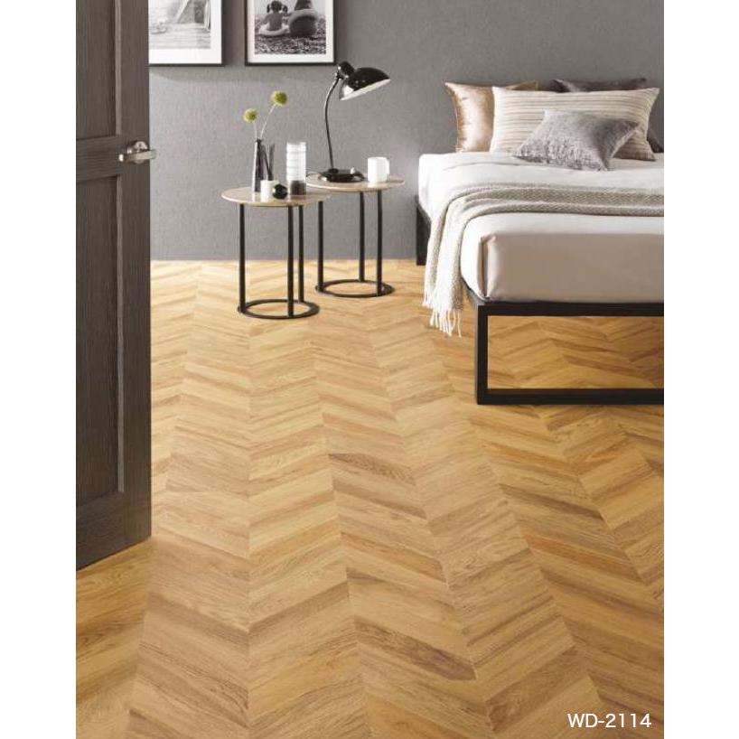 サンゲツ（SANGETSU） 【ケース売】ウッド床材 木目 フレンチヘリンボーン 203.2×1219.2×2.5mm WD2112 WD2113 WD2114 「SANGETSU ...