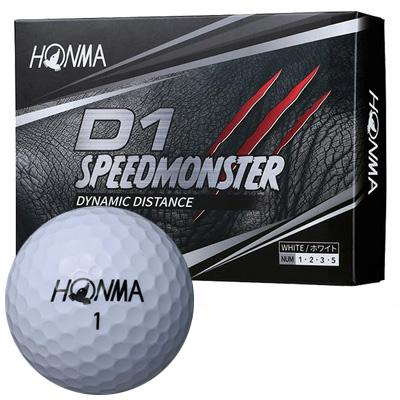 HONMA GOLF 本間ゴルフ D1 スピードモンスター SPEED MONSTER（2ダース 24個入） ゴルフボール BTQ2003 BT2003 ホワイト : TOHO NEXT ...