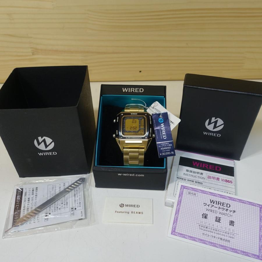 WIRED セイコー ワイアード SOLIDITY Featuring BEAMS デジタル 腕時計 AGAM402 SEIKO : モノ市場 東海店 - 通販 - Yahoo!ショッピング