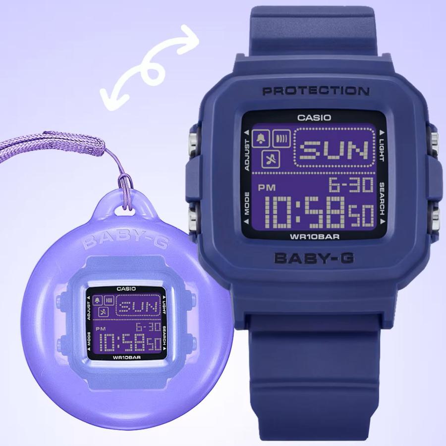 BABY-G BABY-G＋PLUS ベビージープラス BGD-10K-2JR デジタルウオッチ&時計専用シリコンホルダーセットモデル ブルー ...