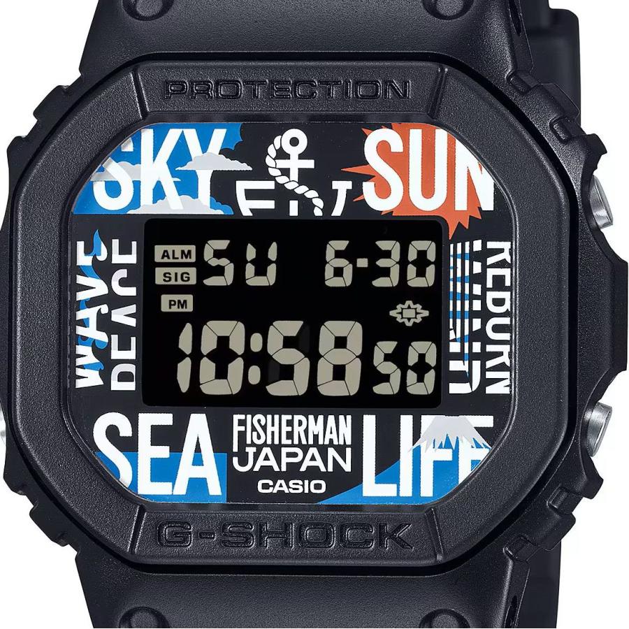 G-SHOCK ジーショック DW-5600RF24-1JR 石巻漁師グループ FISHERMAN JAPAN 大漁旗 腕時計 CASIO カシオ 国内正規品 : 時計館アカシヤ Yahoo ...