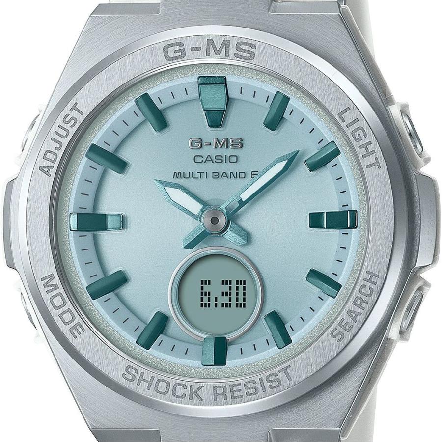 BABY-G ベビージー MSG-W200-7A2JF 電波ソーラー G-MS ジーミズ ペールブルー ホワイト樹脂バンド レディース 女性向け 腕時計 CASIO カシオ : 時計館アカシヤ ...