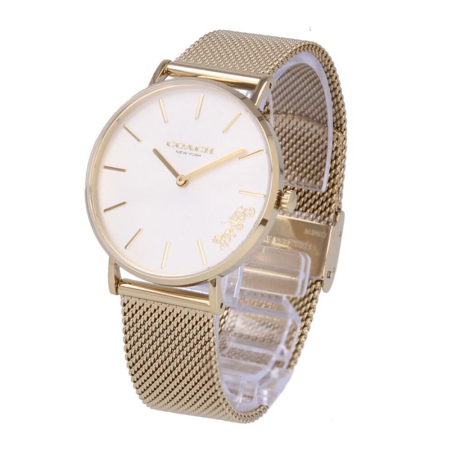 COACH コーチ PERRY ペリー腕時計 レディース クオーツ 2針 メタル メッシュ ゴールド ホワイト 14503125 : 時計倉庫 ...