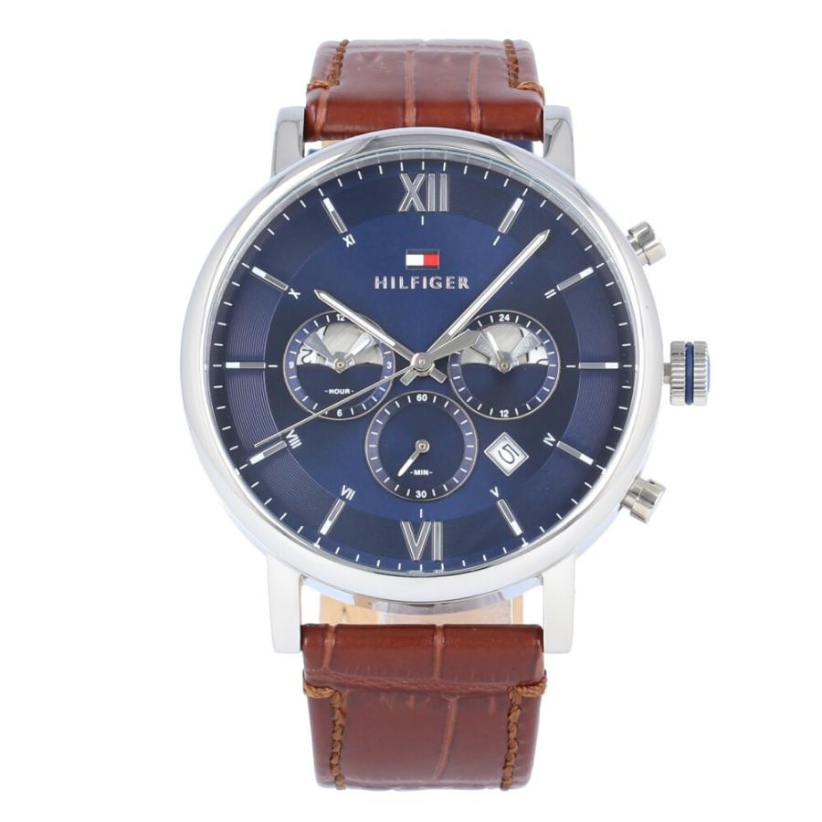TOMMY HILFIGER トミー ヒルフィガー 1710393 Evan イーバン クロノグラフ 腕時計 メンズ レザー 革 ブラウン ...