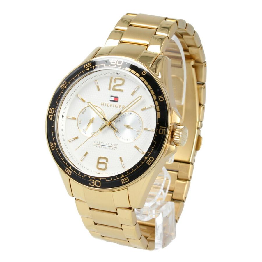 TOMMY HILFIGER トミー ヒルフィガー 1791365 Erik エリック 腕時計 メンズ ホワイト ゴールド ステンレス ...