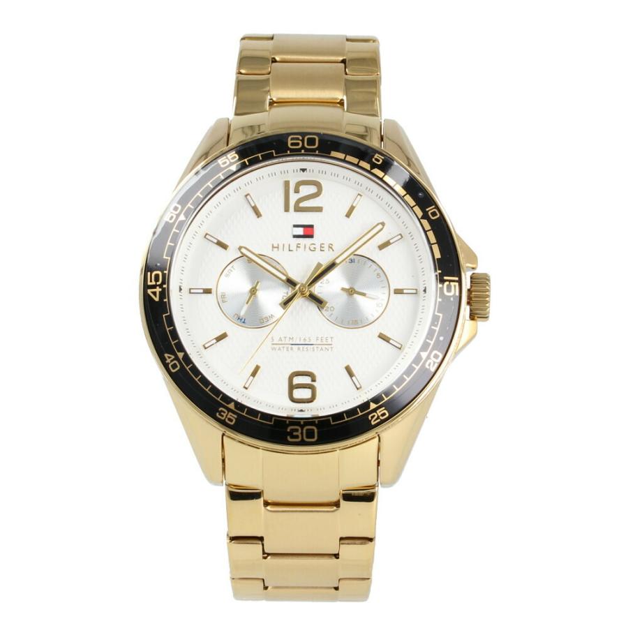 TOMMY HILFIGER トミー ヒルフィガー 1791365 Erik エリック 腕時計 メンズ ホワイト ゴールド ステンレス ...