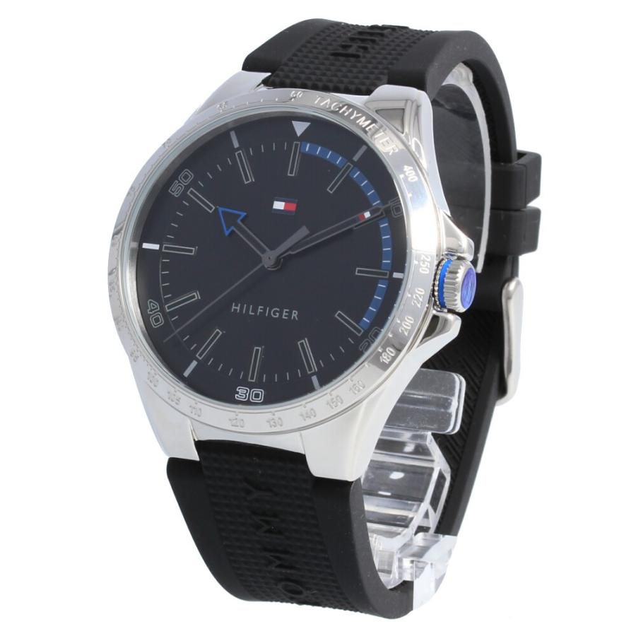 TOMMY HILFIGER トミー ヒルフィガー 1791528 腕時計 メンズ Riverside リバーサイド ブラック ラバー ...