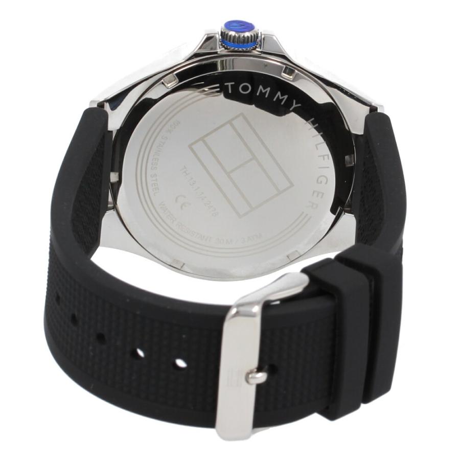 TOMMY HILFIGER トミー ヒルフィガー 1791528 腕時計 メンズ Riverside リバーサイド ブラック ラバー ...