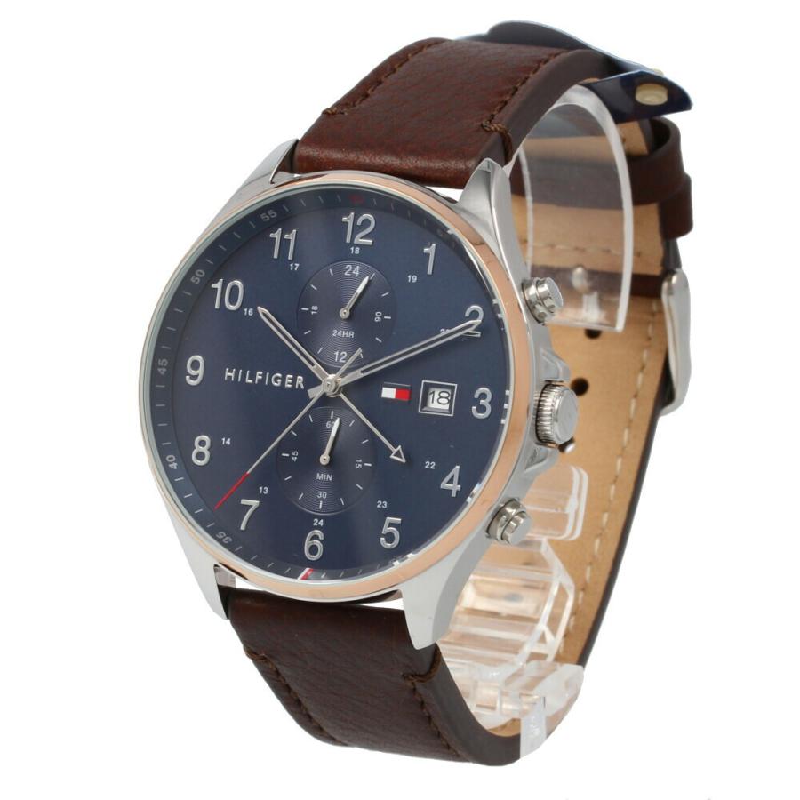 TOMMY HILFIGER トミー ヒルフィガー 1791712 WEST ウェスト 腕時計 メンズ レザー 革 ブラウン カレンダー ...