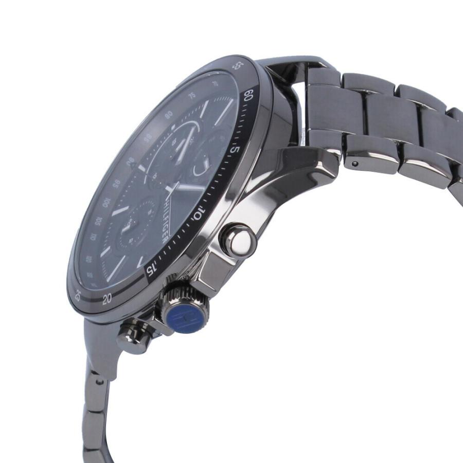 TOMMY HILFIGER トミー ヒルフィガー腕時計 メンズ クオーツ アナログ 3針 ステンレス メタル ガンメタル グレー ...