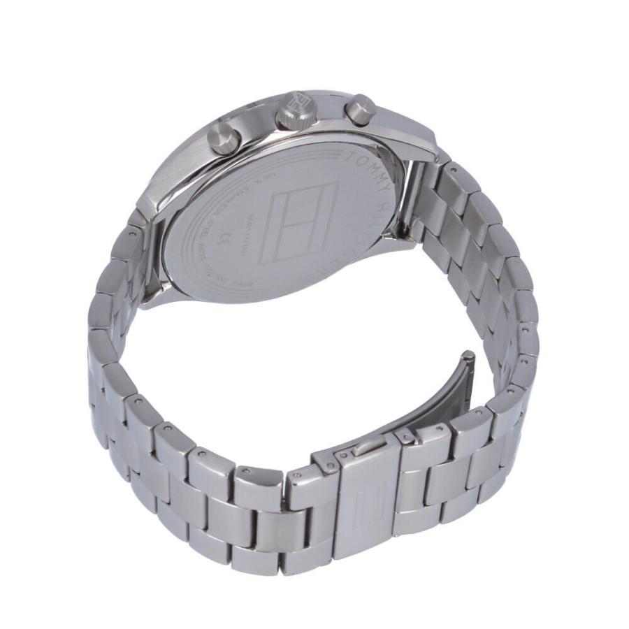 TOMMY HILFIGER トミー ヒルフィガー腕時計 メンズ クオーツ アナログ 3針 ステンレス メタル シルバー ネイビー ...