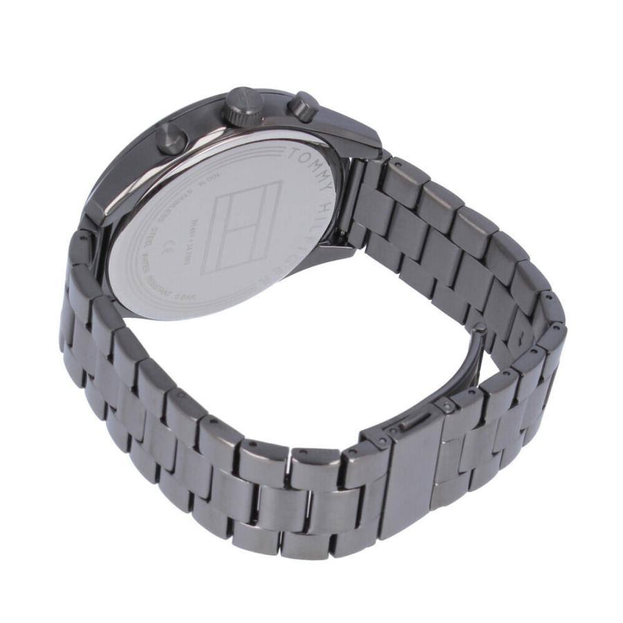 TOMMY HILFIGER トミー ヒルフィガー腕時計 メンズ クオーツ アナログ 3針 ステンレス メタル ガンメタル グレー ブラック ...