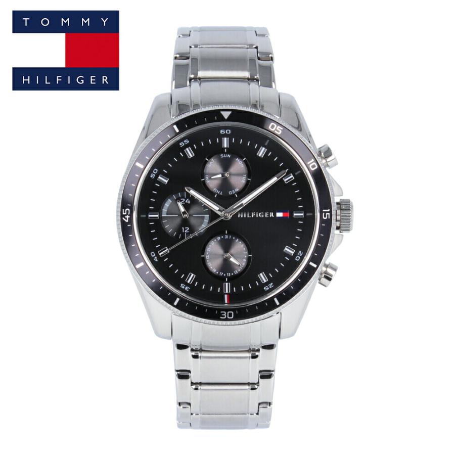 TOMMY HILFIGER トミー ヒルフィガー Parker腕時計 メンズ クオーツ アナログ 3針 ステンレス メタル シルバー ...