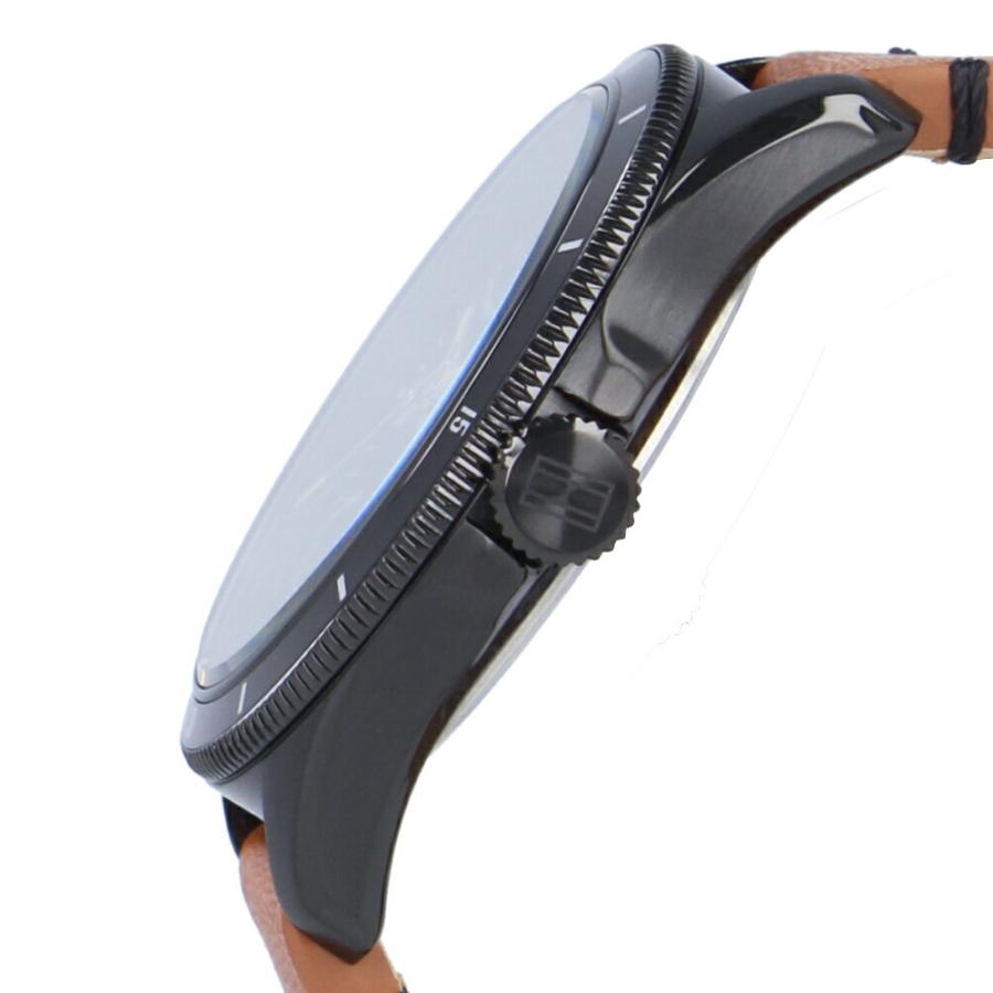 TOMMY HILFIGER トミー ヒルフィガー Maverick腕時計 メンズ クオーツ アナログ 3針 ステンレス レザー ブラウン ...