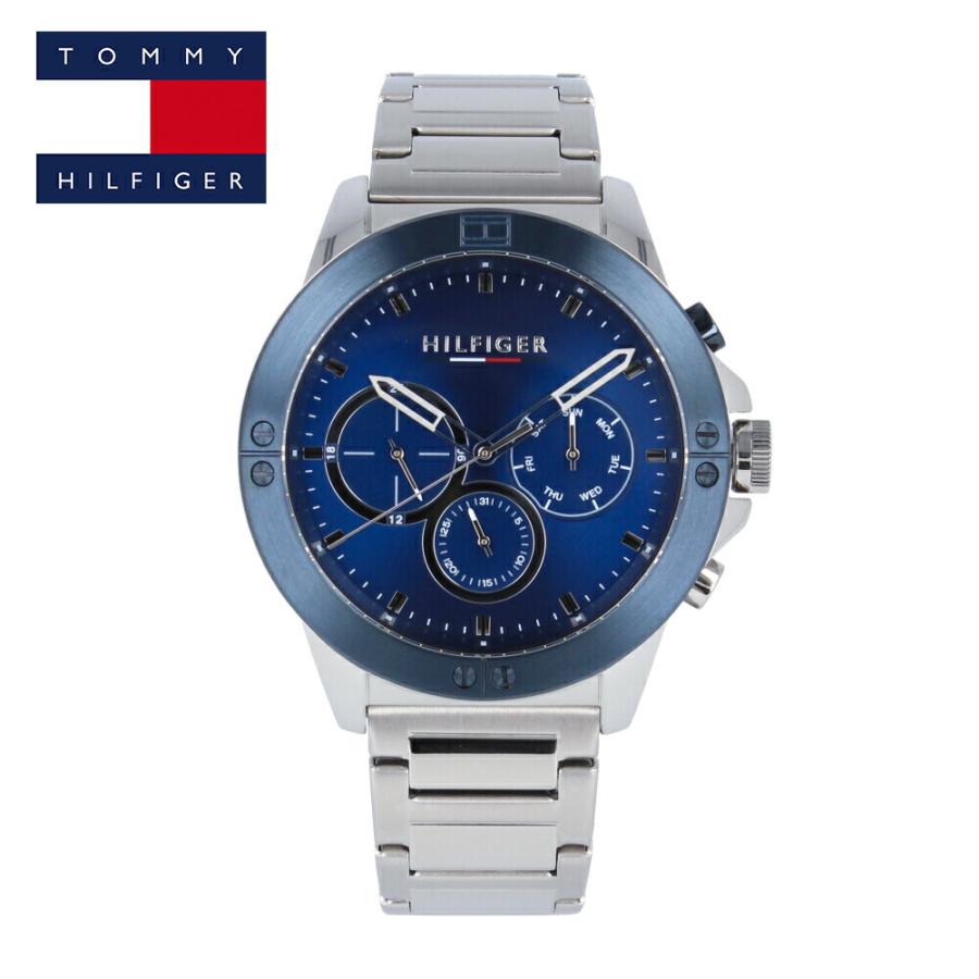 TOMMY HILFIGER トミー ヒルフィガー Harley腕時計 メンズ クオーツ アナログ 3針 ステンレス メタル シルバー ...