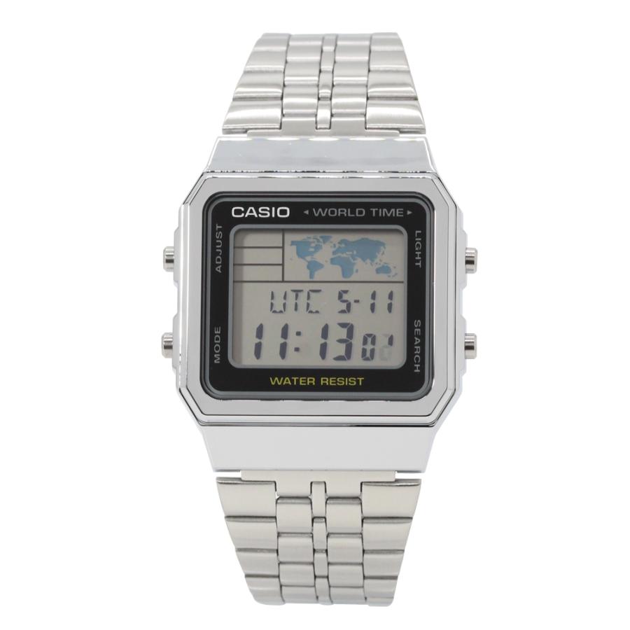CASIO カシオ A500WA-1腕時計 BASIC DIGITAL ベーシック デジタル メンズ メタル シルバー : 時計倉庫TOKIA ...