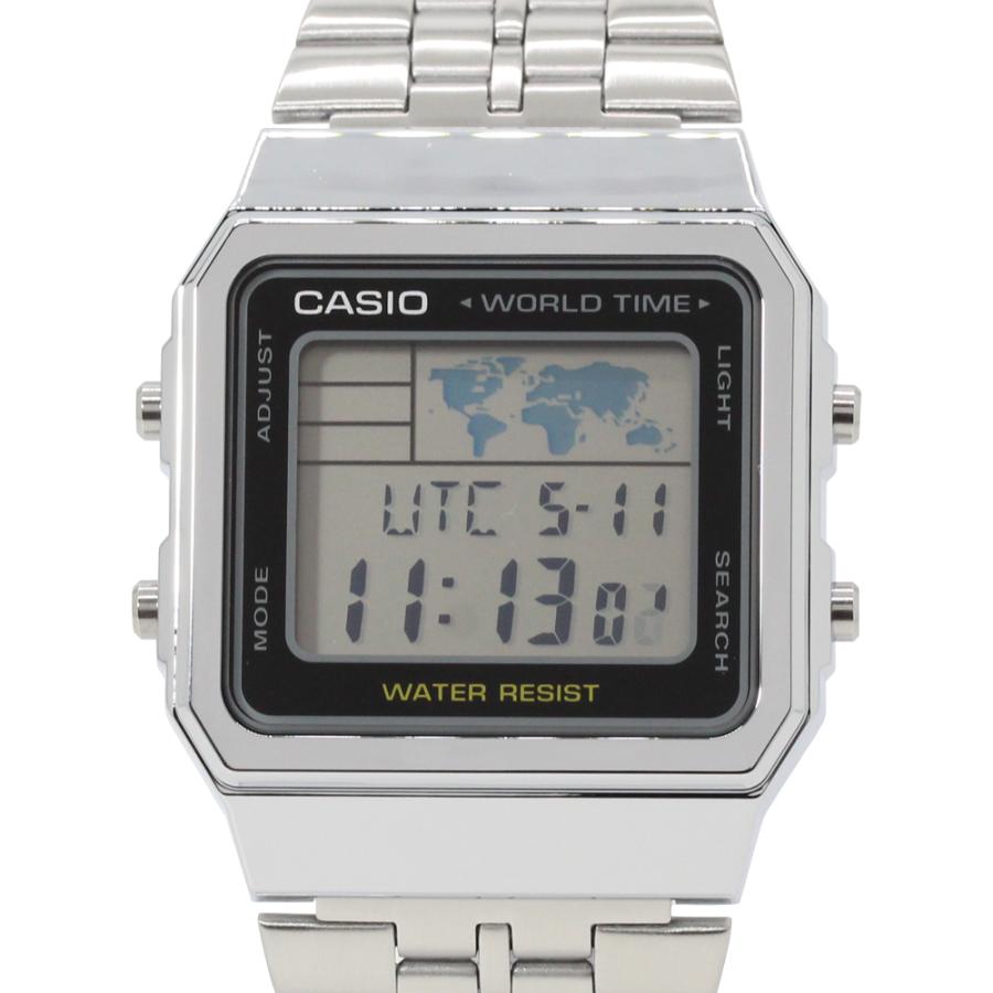 CASIO カシオ A500WA-1腕時計 BASIC DIGITAL ベーシック デジタル メンズ メタル シルバー : 時計倉庫TOKIA ...