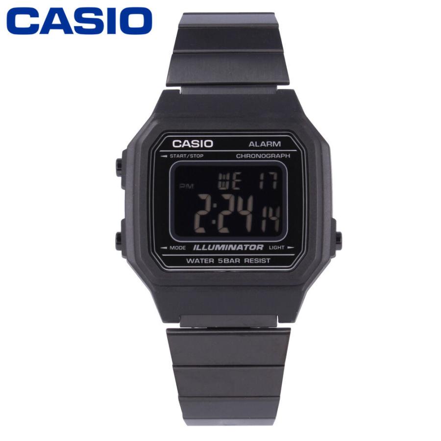 CASIO カシオ カシオスタンダード チープカシオ チプカシ腕時計 メンズ デジタル クオーツ メタル ブラック B650WB-1B ...