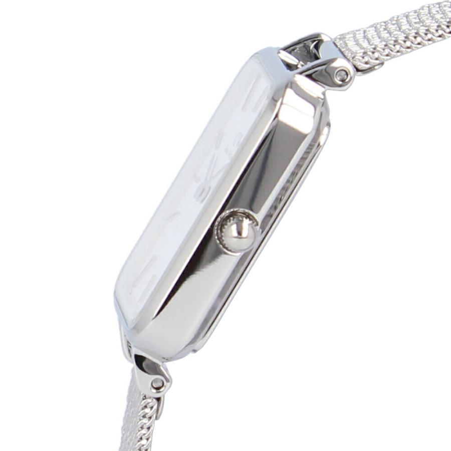 DANIEL WELLINGTON DW QUADRO PRESSED STERLING クアドロ スターリング腕時計 メッシュ シルバー ...