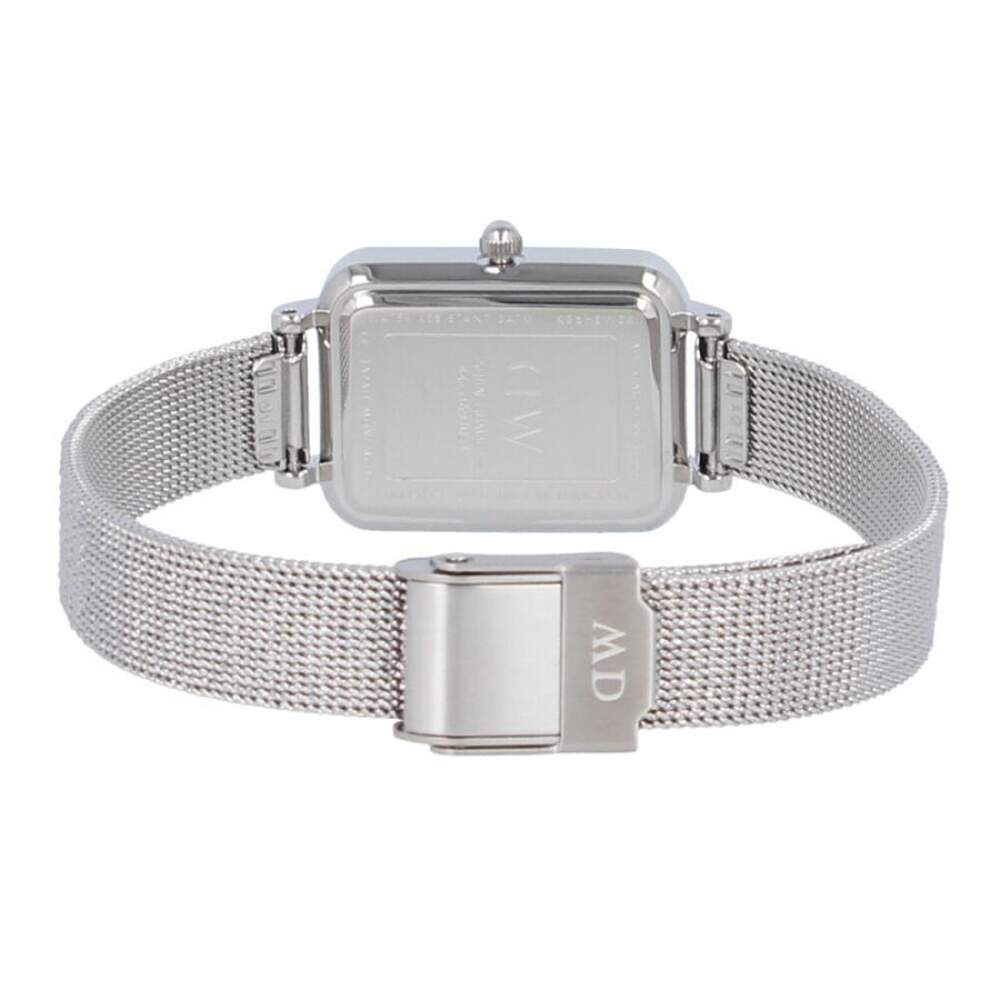 DANIEL WELLINGTON DW QUADRO PRESSED STERLING クアドロ スターリング腕時計 メッシュ シルバー ...