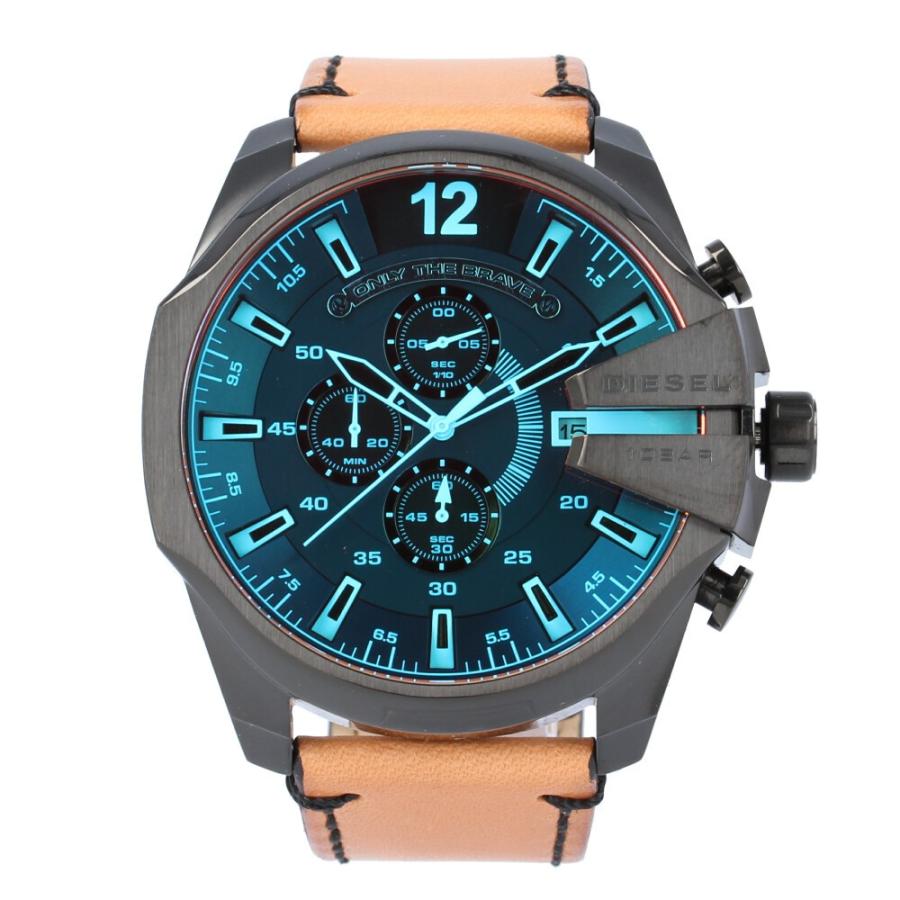 DIESEL ディーゼル MEGA CHIEF メガチーフ DZ4476 腕時計 メンズ 偏光ガラス レザー : 時計倉庫TOKIA - 通販 ...