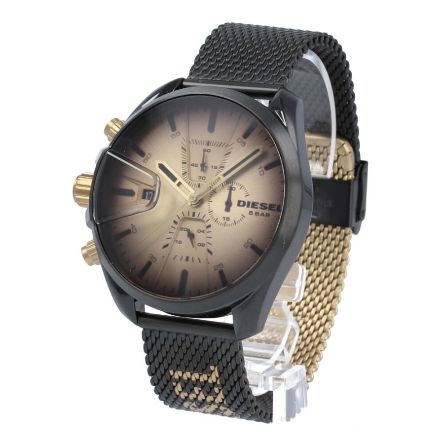 DIESEL ディーゼル 腕時計 メンズ 男性 クオーツ 電池 クロノグラフ デイト 日付 MS9 エムエスナイン 仕事 メタル メッシュ ...