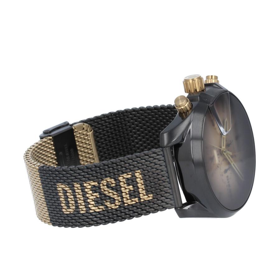 DIESEL ディーゼル 腕時計 メンズ 男性 クオーツ 電池 クロノグラフ デイト 日付 MS9 エムエスナイン 仕事 メタル メッシュ ...