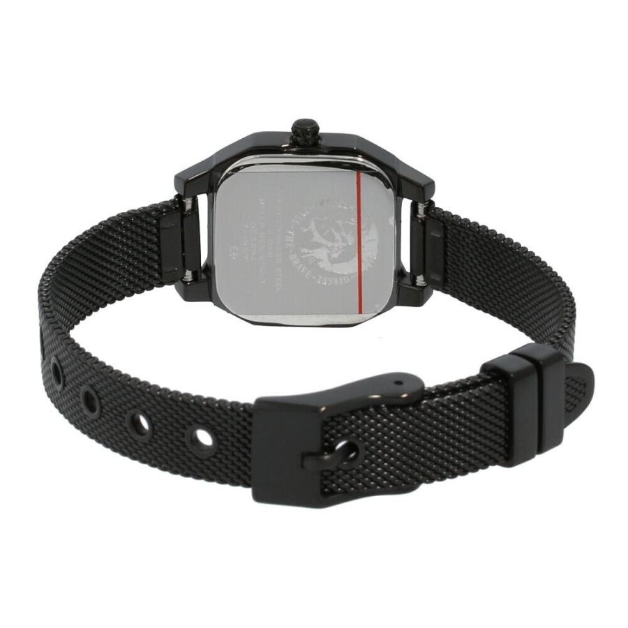 DIESEL ディーゼル 腕時計 レディース 女性 クオーツ 電池 CALLIE キャリー 仕事 メタル メッシュ ブラック 偏光ガラス ...