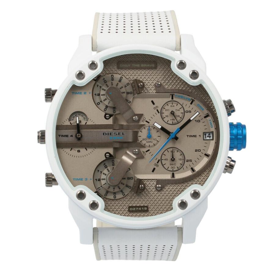 DIESEL ディーゼル 腕時計 メンズ 男性 クオーツ 電池 GMT 4タイムゾーン MR.DADDY ミスターダディ 大きい レザー 革 ...