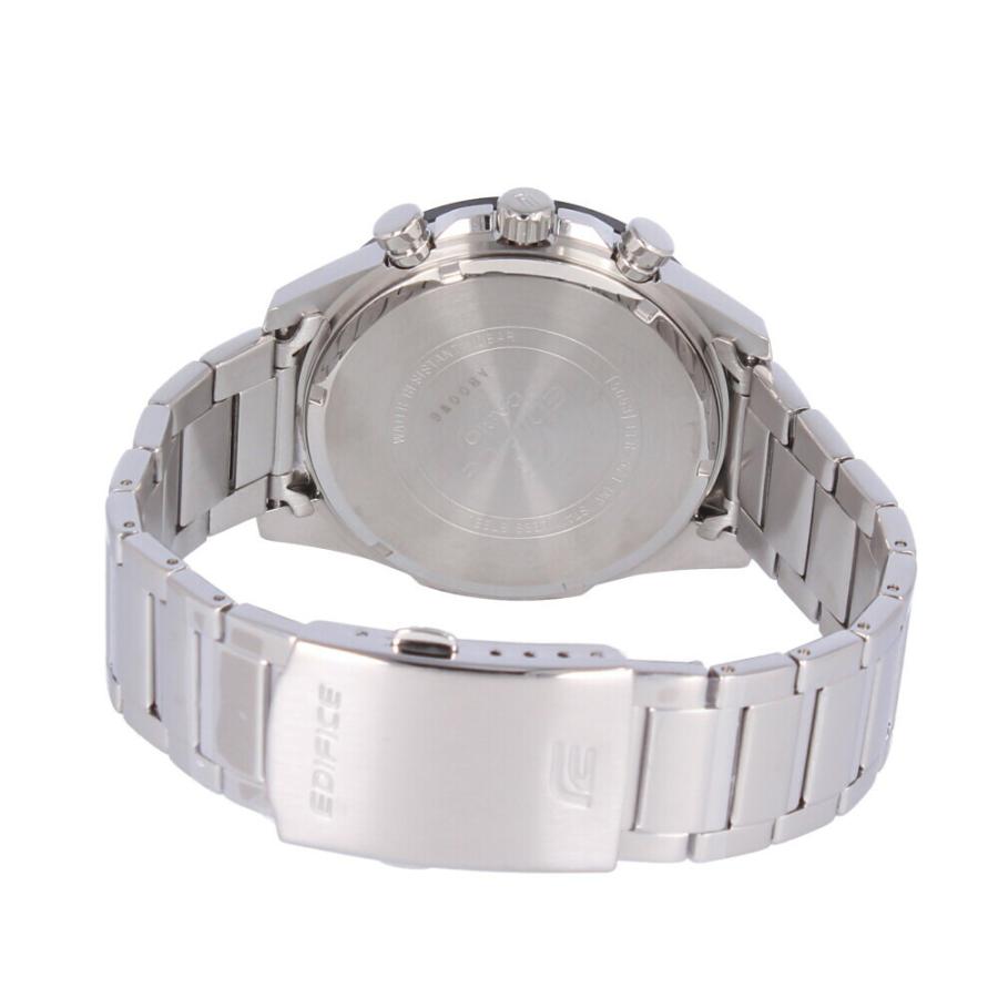 CASIO カシオ EDIFICE エディフィス腕時計 メンズ クオーツ クロノグラフ メタル シルバー ブラック レッド EFR-571DB ...