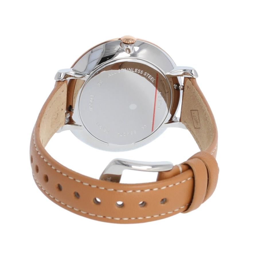 FOSSIL フォッシル JACQUELINE ジャクリーン ES4274腕時計 レディース レザー ブラウン ネイビー ローズゴールド ...