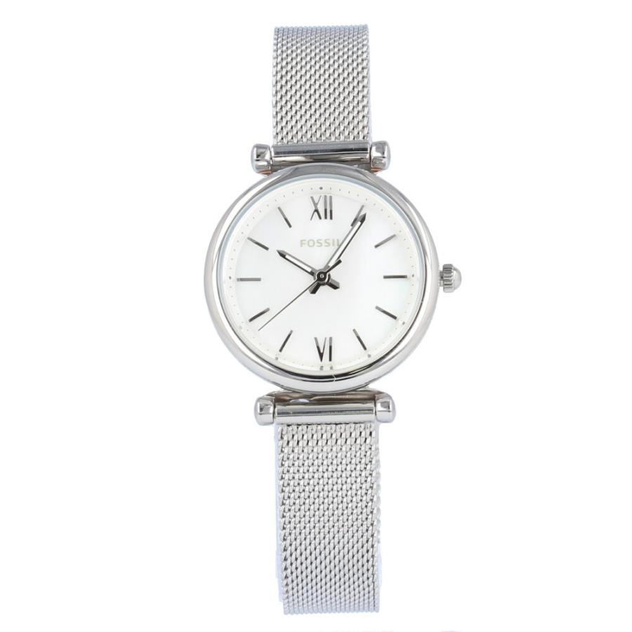 FOSSIL フォッシル CARLIE カーリー ES4432 腕時計 レディース 28mm メッシュベルト マザーオブパール : 時計倉庫 ...